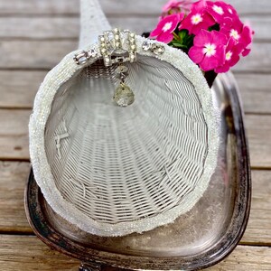 Embellished White Cornucopia: Jeweled Thanksgiving Centerpiece With ...