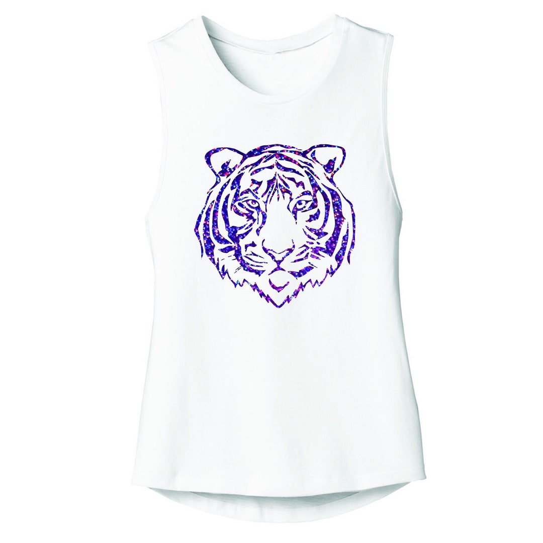 Tiger Tank Top | Orange and Purple | Go Tigers | Tiger Merch | Tailgate ...