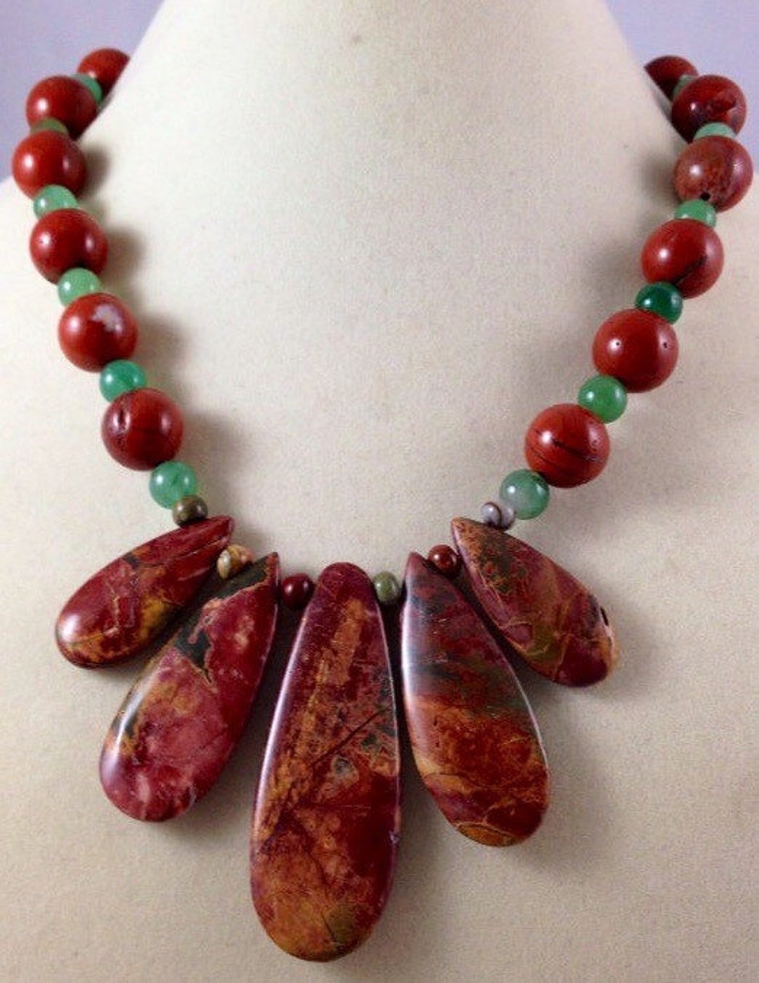 16 Red Jasper and Red Creek Jasper - Etsy Hong Kong