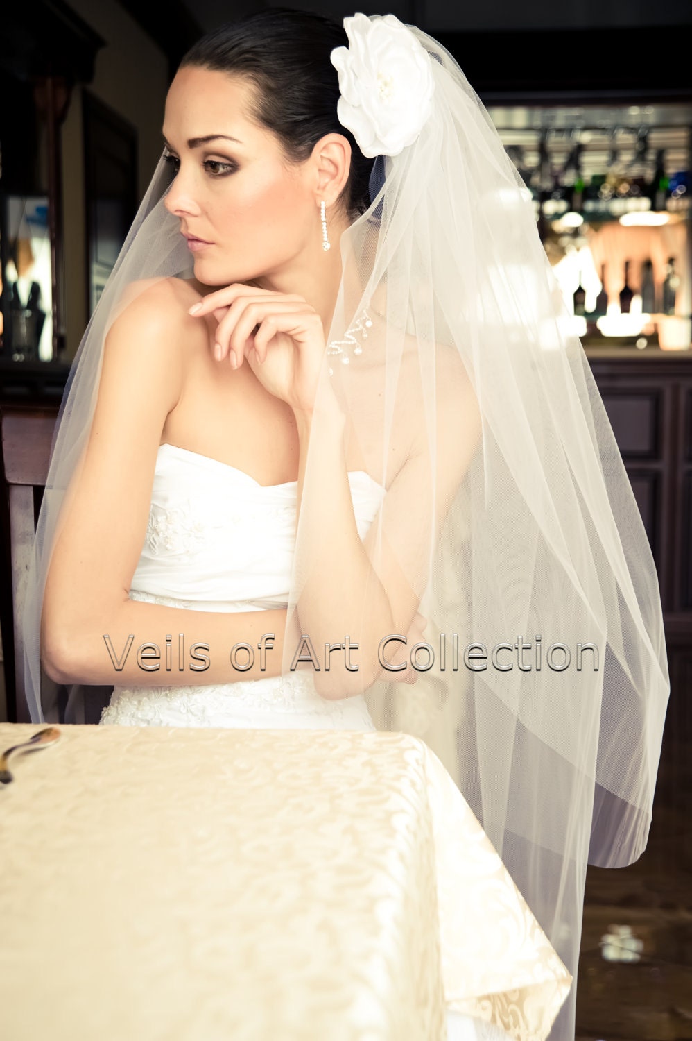 Soft French Tulle Wedding Veil Fingertip, Bridal Veil VE182 - Etsy