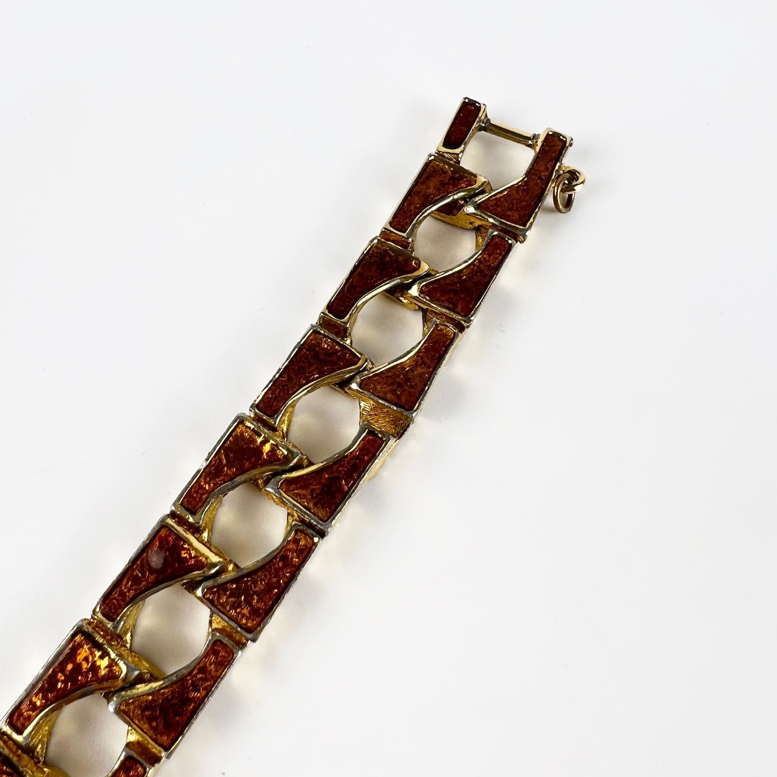 Vintage 1960s Polcini Ledo Gold Enamel Modernist Articulated - Etsy