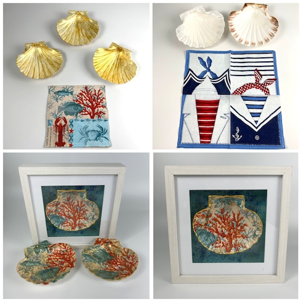 Decoupage Shells - Etsy