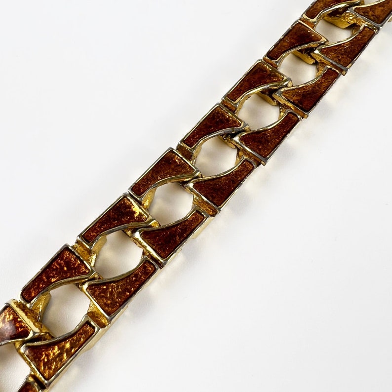 Vintage 1960s Polcini Ledo Gold Enamel Modernist Articulated - Etsy