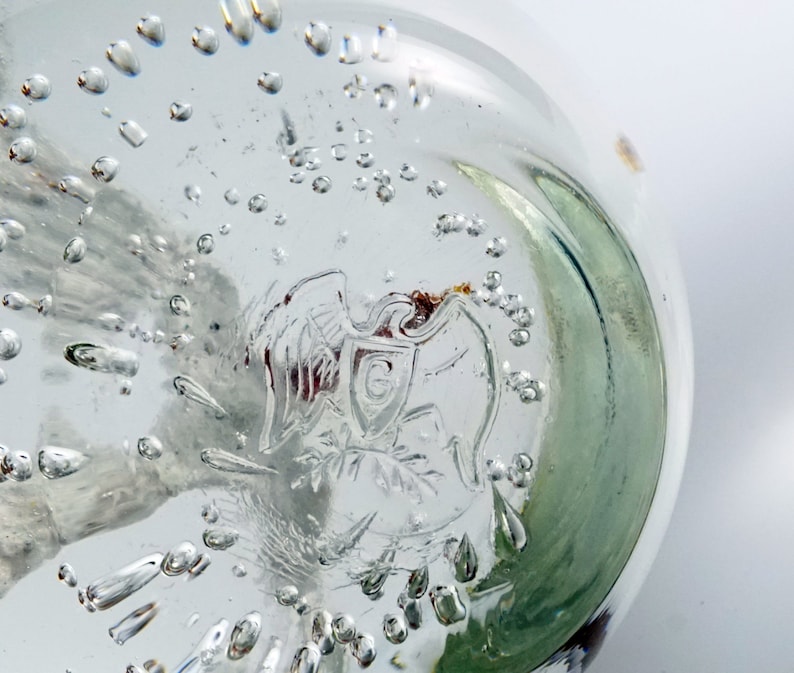 Art Glass Paperweight, Vintage Gentile Glass Flying Goose Paperweight ...