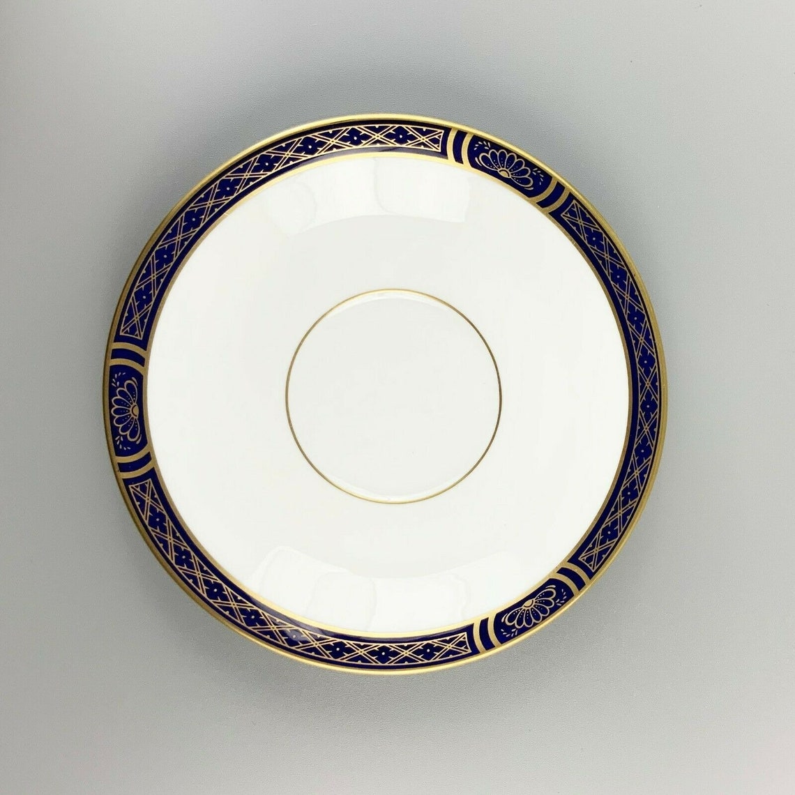 Royal Worcester Mountbatten Cobalt Blue Gold Trim Footed Cup & - Etsy