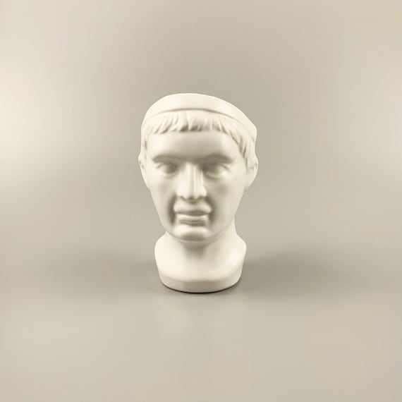 Vintage Perfume Bottle, Julius Caesar Bust Head, Vani… - Gem