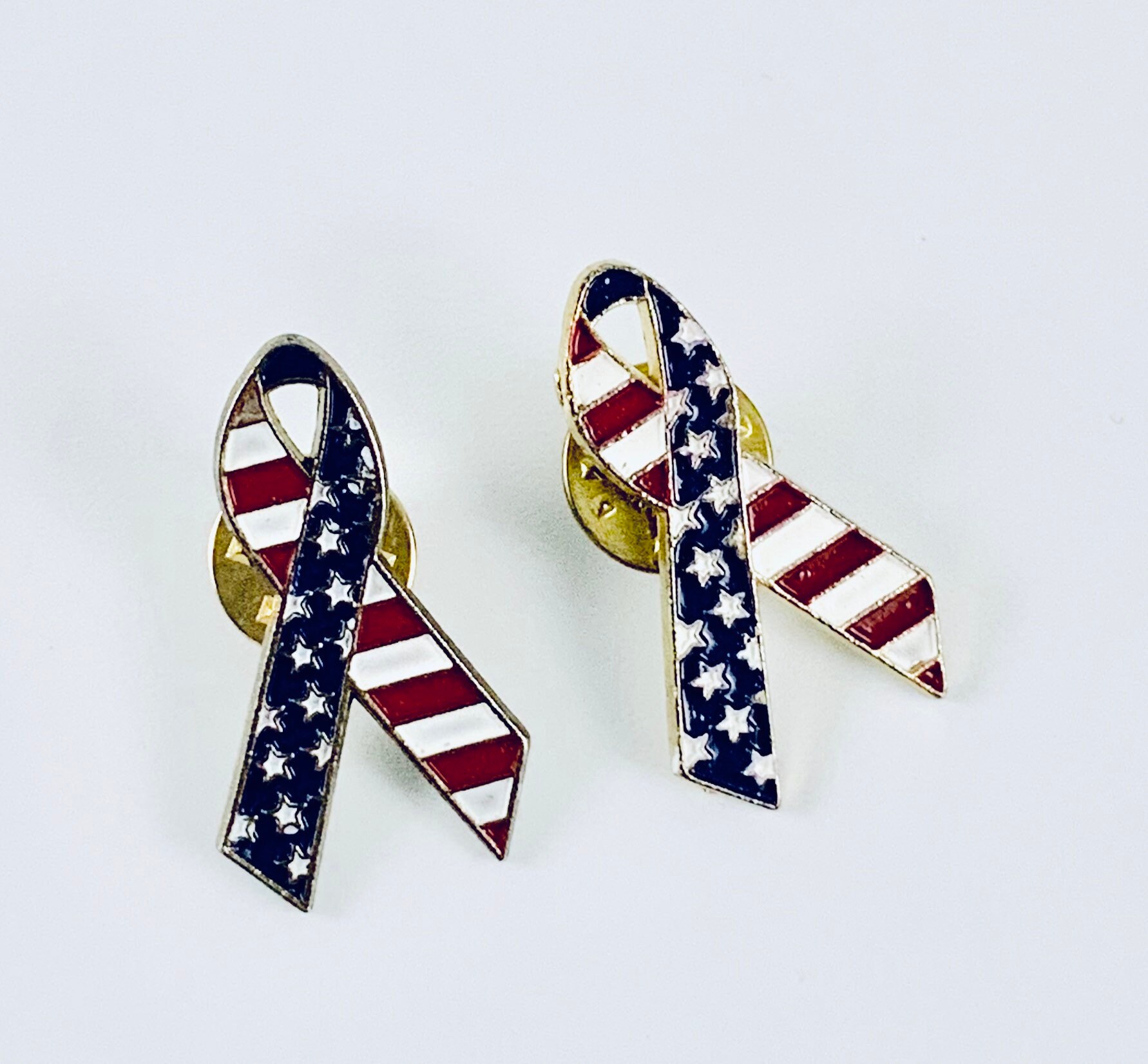Vintage Patriotic Lapel Pins, American Flag, V for Victory,american ...