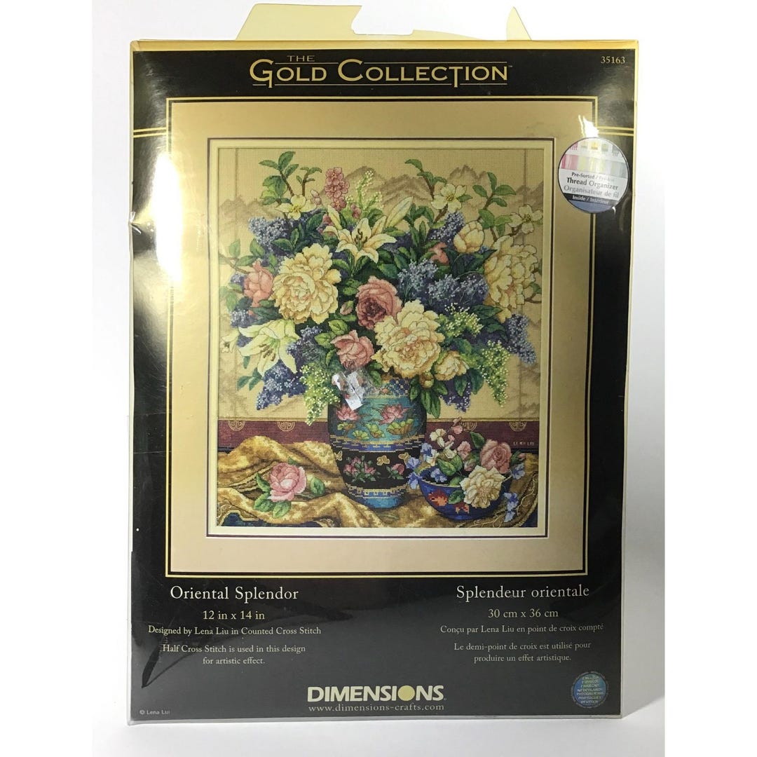 Gold Collection Dimensions Counted Cross Stitch Kit "oriental Splendor ...