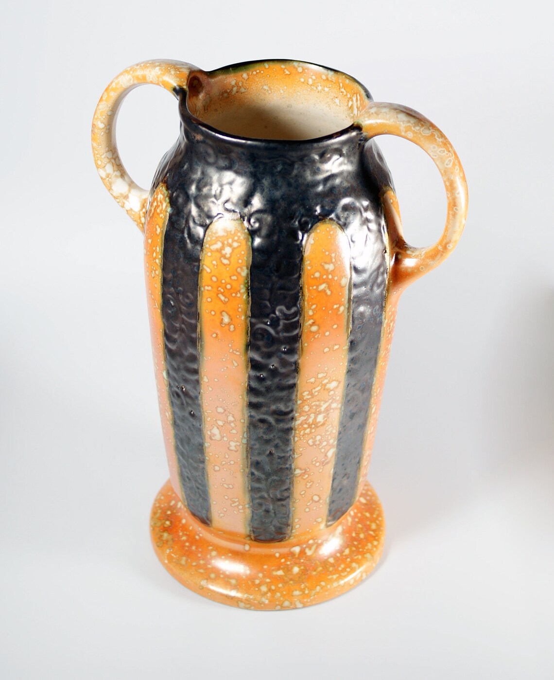 Tall Orange Ceramic Vase Ditmar Urbach Alienware Art Deco - Etsy