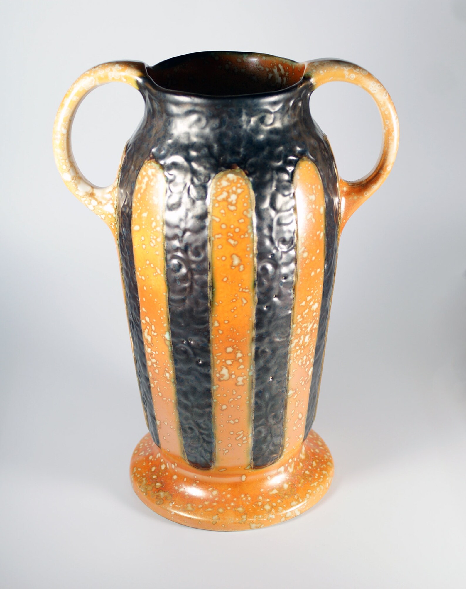 Tall Orange Ceramic Vase Ditmar Urbach Alienware Art Deco - Etsy