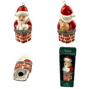 Vintage Goebel Christmas Ornaments, Santa Claus, Mrs Claus, Angel ...