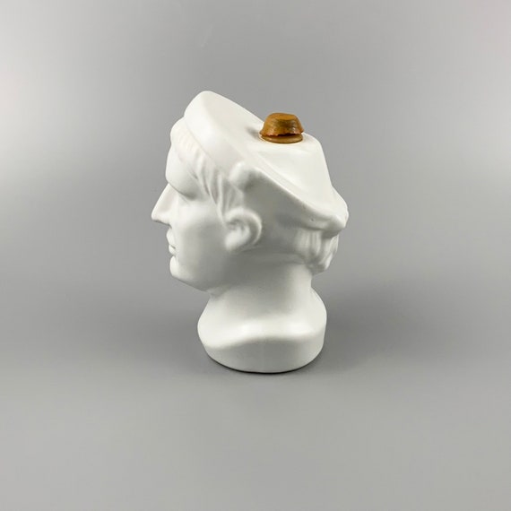 Vintage Perfume Bottle, Julius Caesar Bust Head, Vani… - Gem