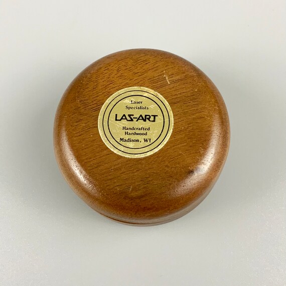 Vintage Laz-Art Laser Cut Etched Handcrafted Hardwood… - Gem