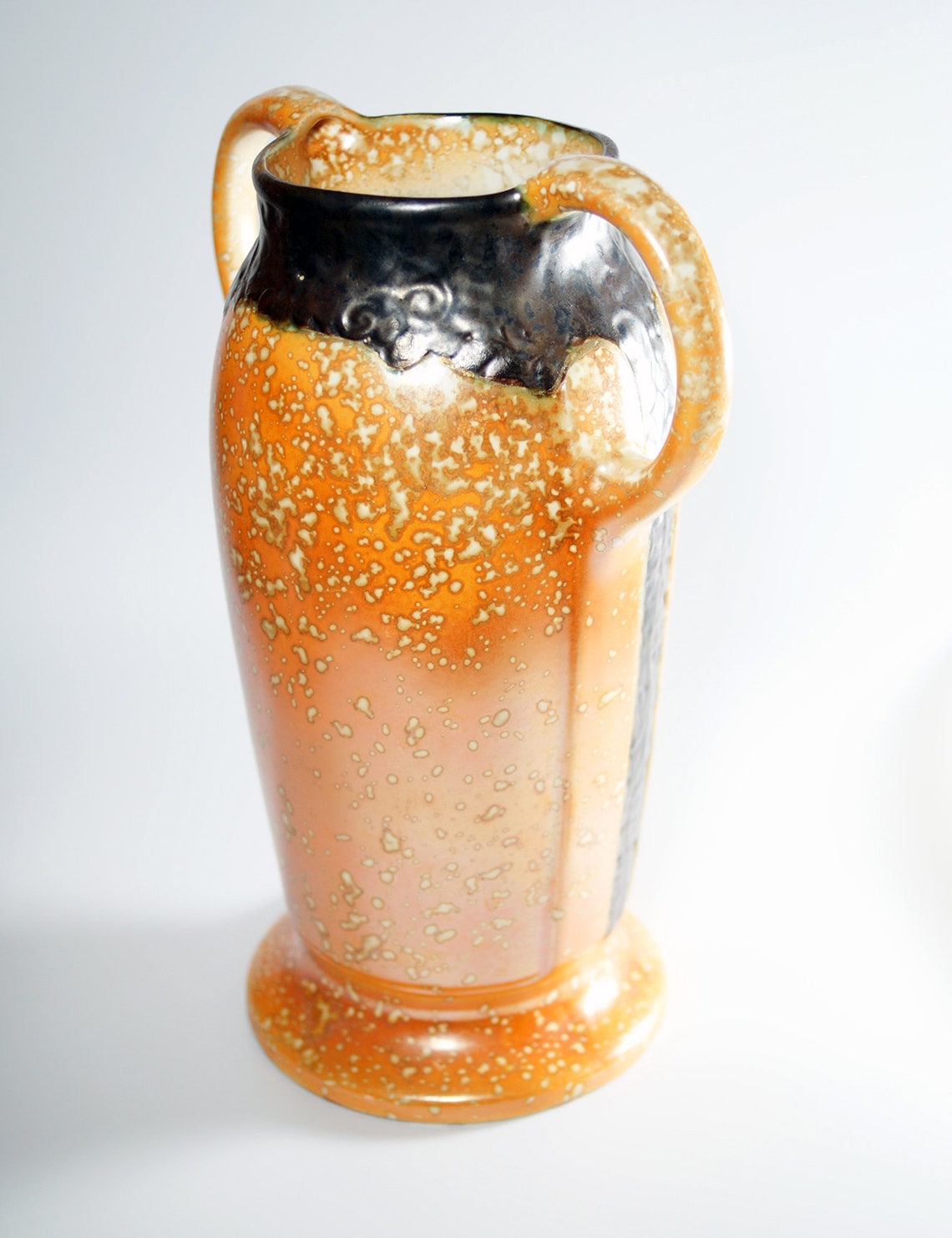 Tall Orange Ceramic Vase Ditmar Urbach Alienware Art Deco - Etsy