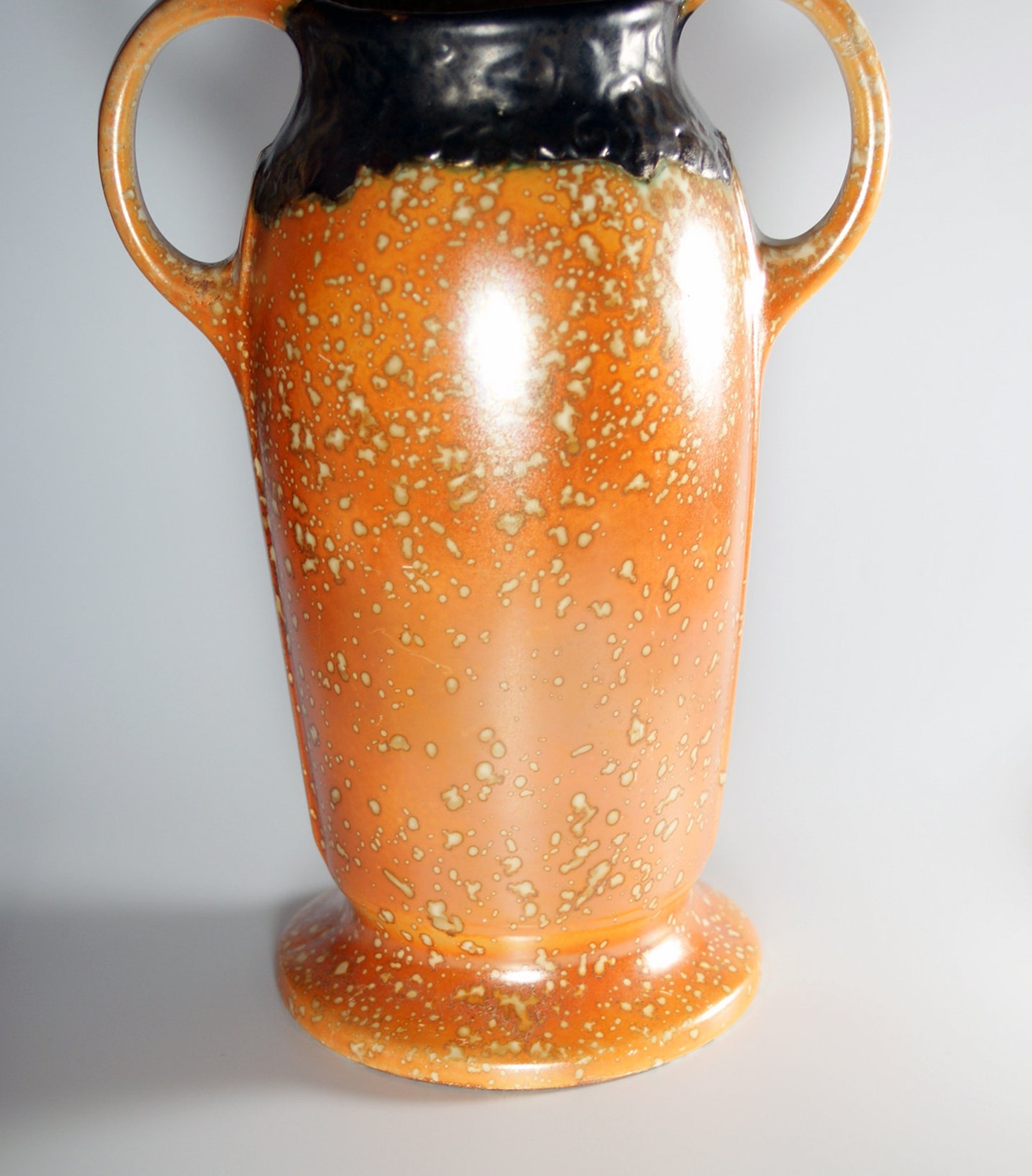 Tall Orange Ceramic Vase Ditmar Urbach Alienware Art Deco - Etsy