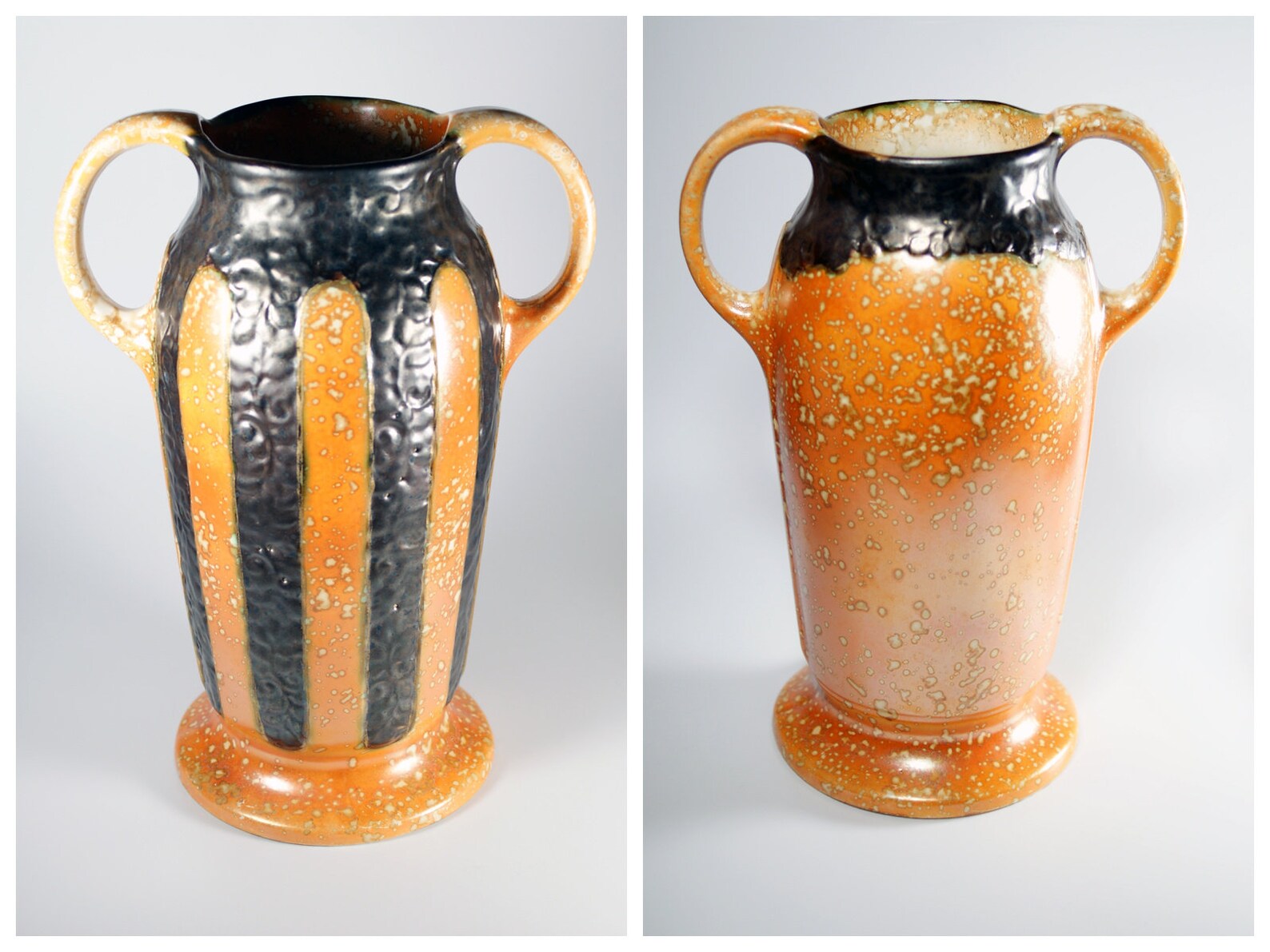 Tall Orange Ceramic Vase Ditmar Urbach Alienware Art Deco - Etsy