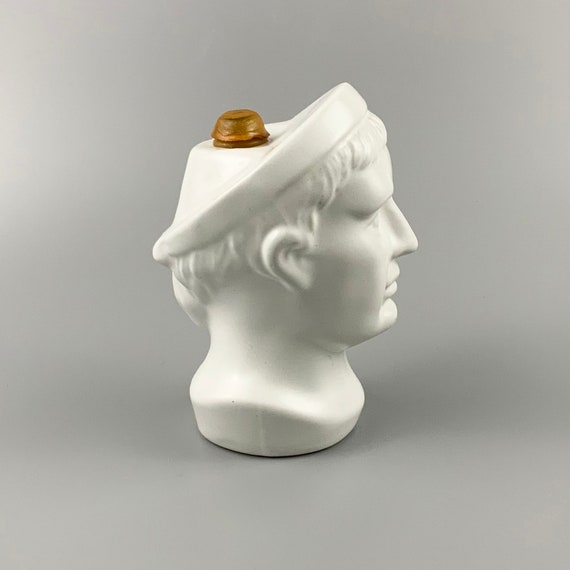 Vintage Perfume Bottle, Julius Caesar Bust Head, Vani… - Gem