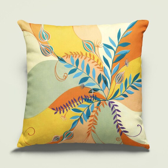 Decorative Floral Cushion Home decor cushion cover ideal for | Etsy
