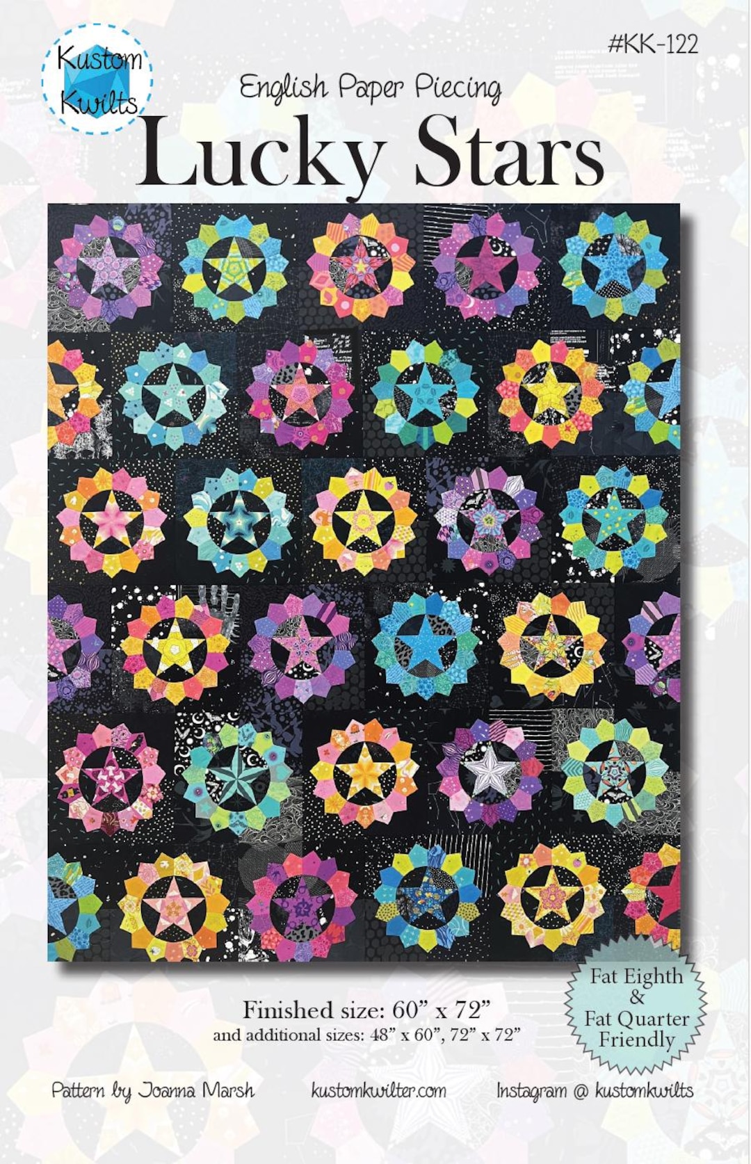 Lucky Stars EPP Quilt Kit by Joanna Marsh – English Paper Pieced ...