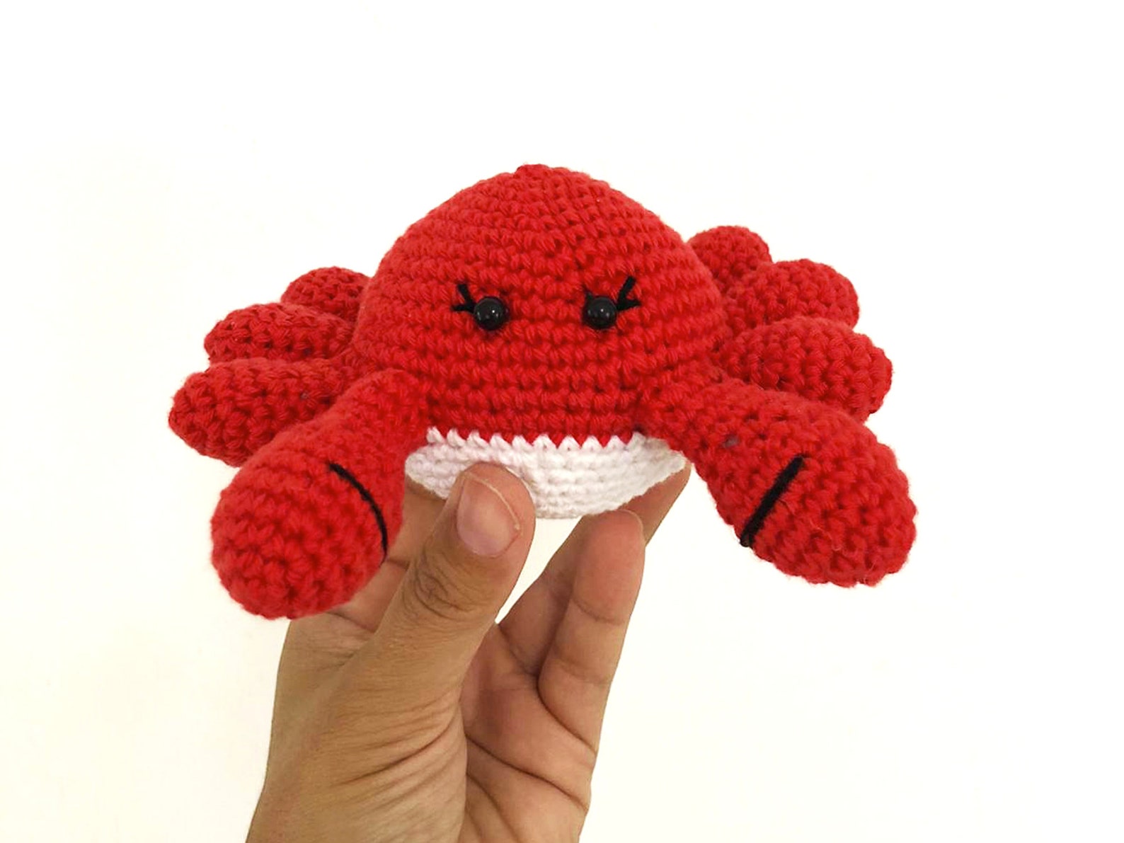PDF Crochet Pattern AMIGURUMI: Sebastian, the Small Crab (english ...