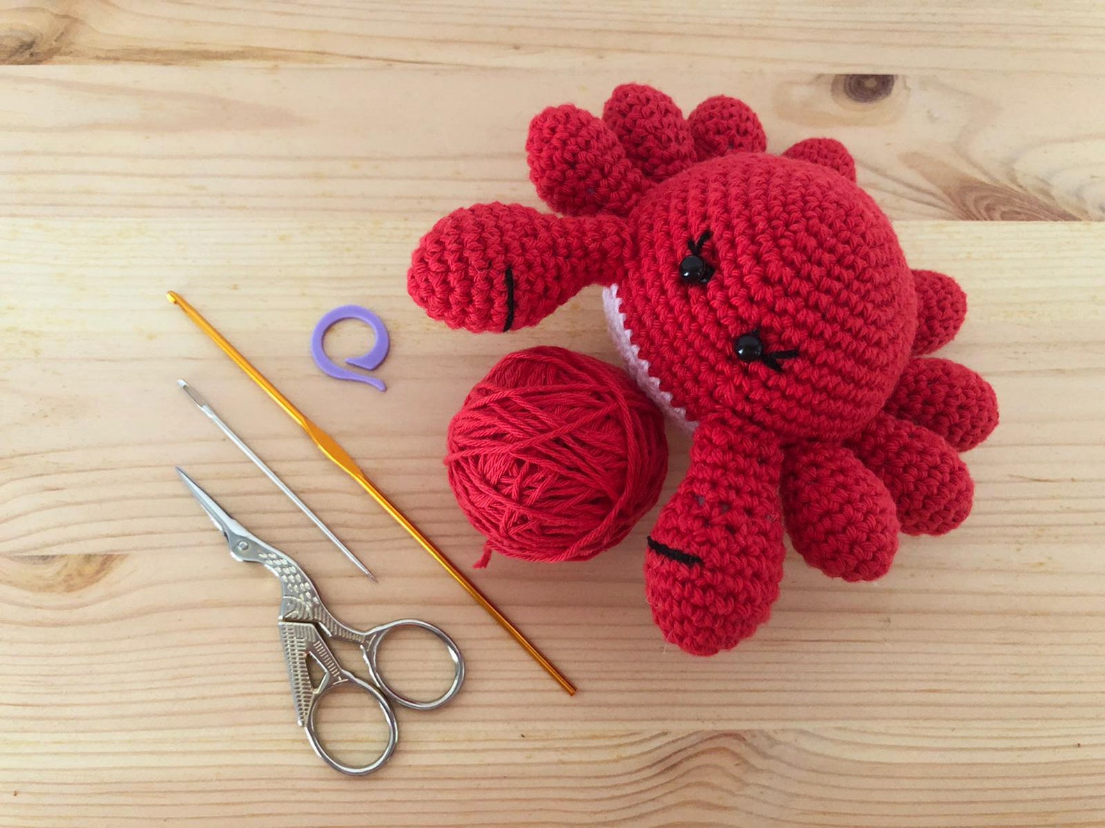 PDF Crochet Pattern AMIGURUMI: Sebastian, the Small Crab (english ...