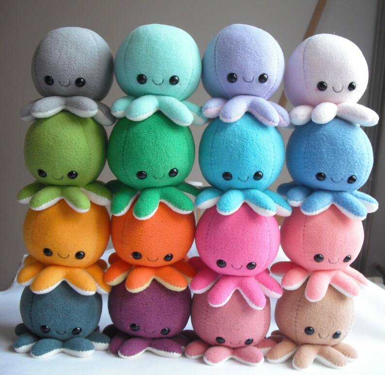 Cute Octopus Plushie - Etsy