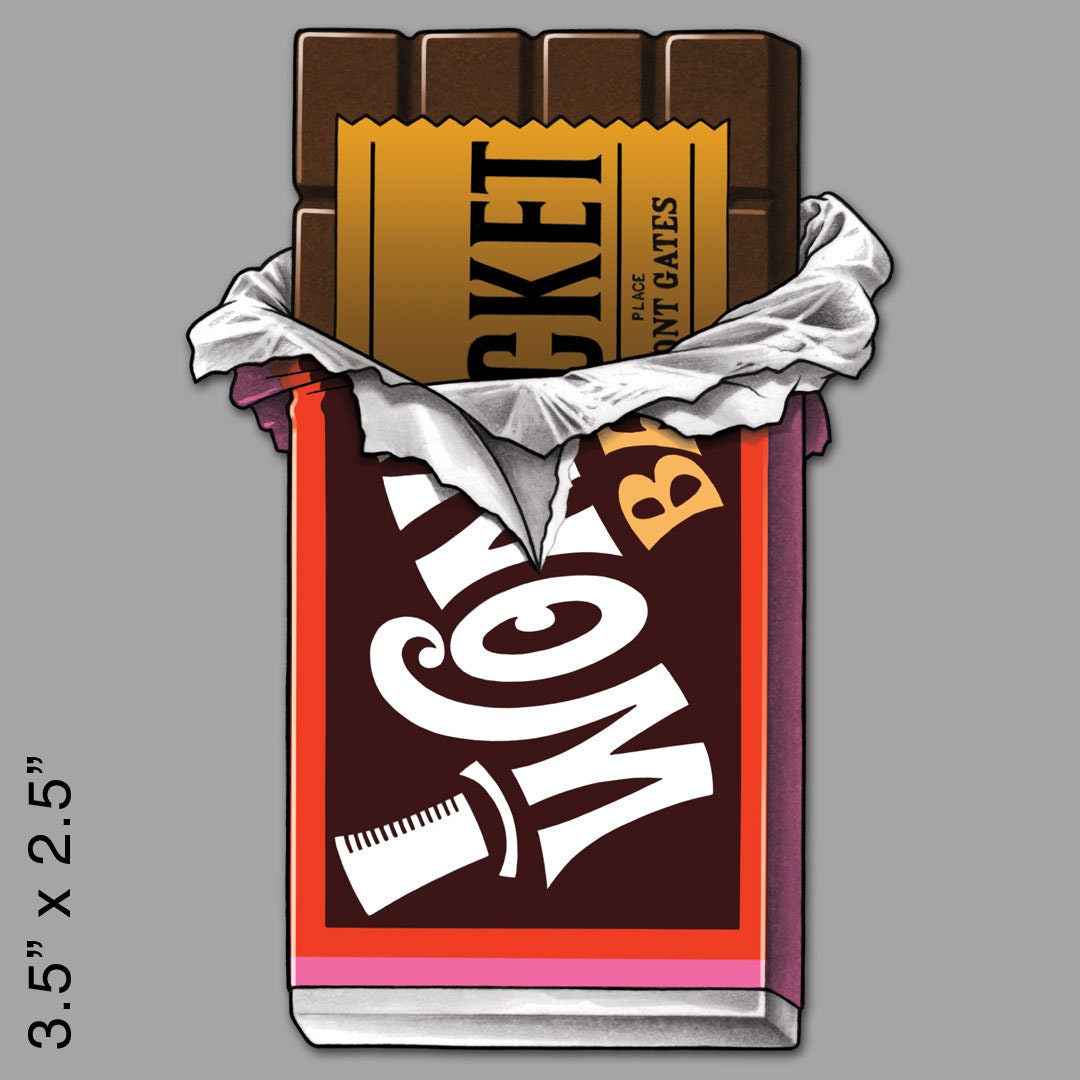 Sticker: Wonka Bar | Etsy