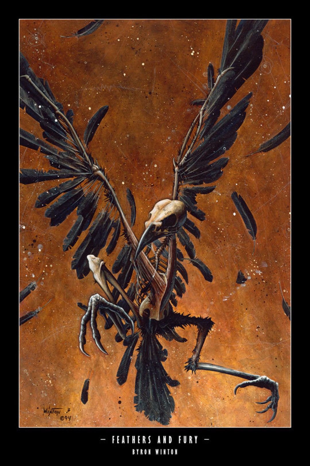 Print: Feathers and Fury - Etsy