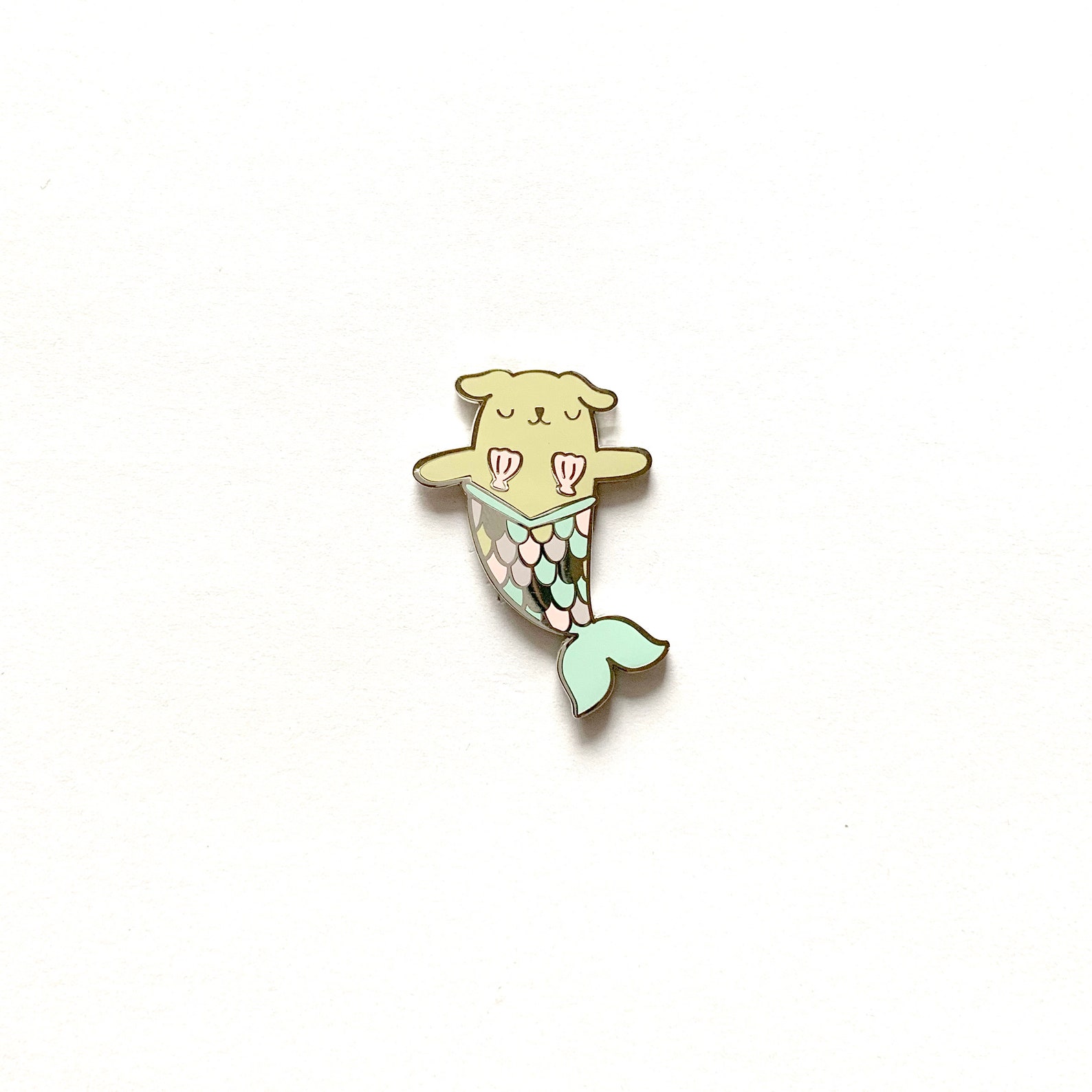 Mer-pup Hard Enamel Pin Mermaid Puppy Dog | Etsy