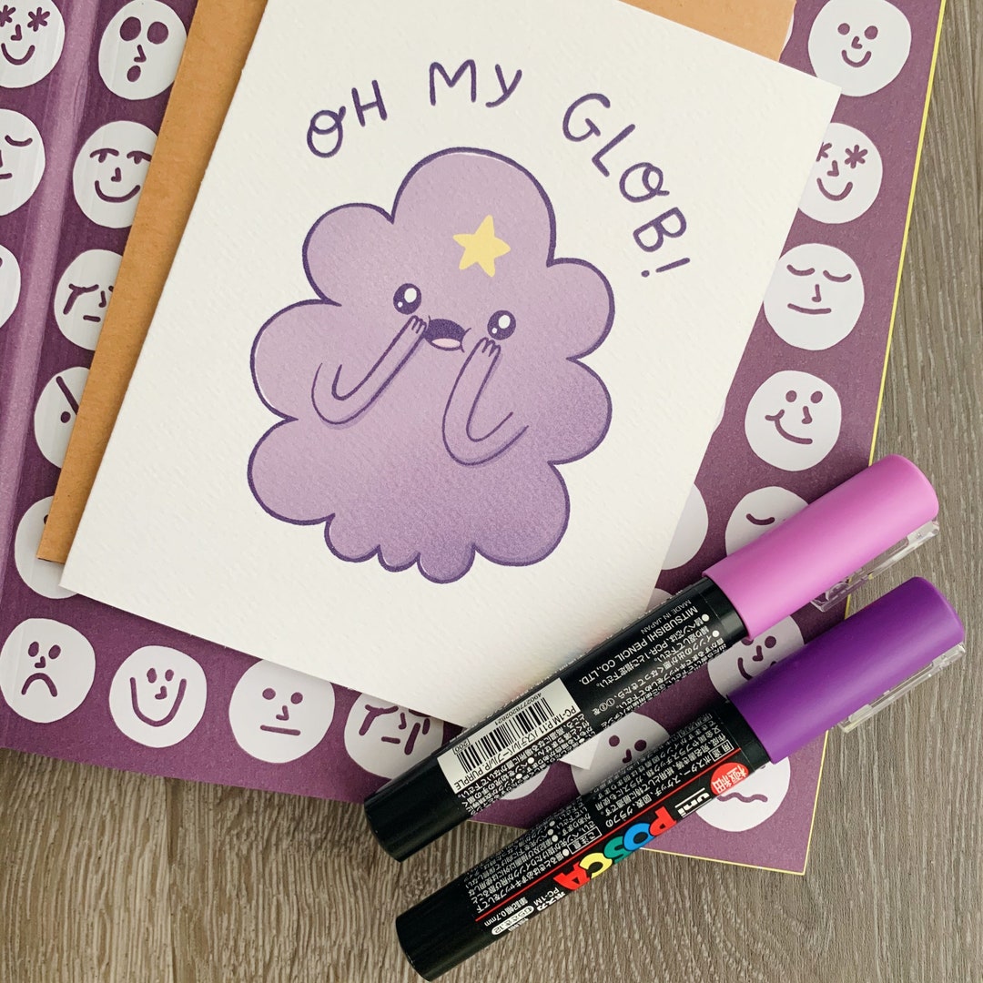 LSP Lumpy Space Princess Card - Adventure Time Inspired - Birthday ...