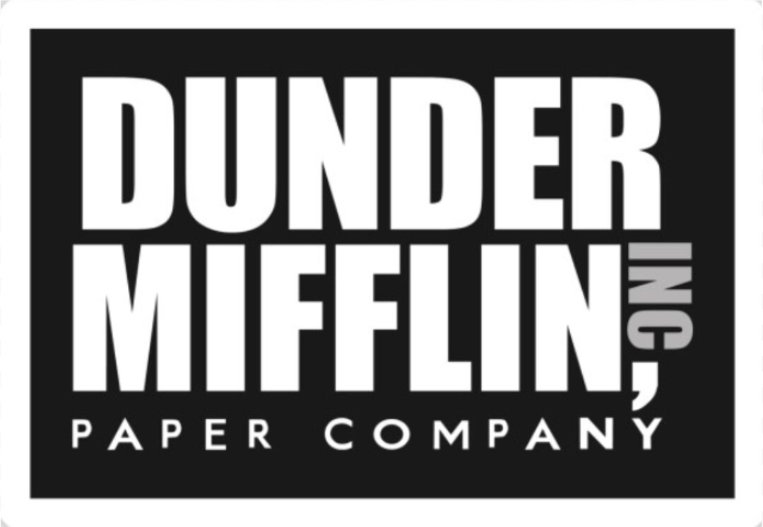 The Office dunder Mifflin Paper Company Sticker - Etsy