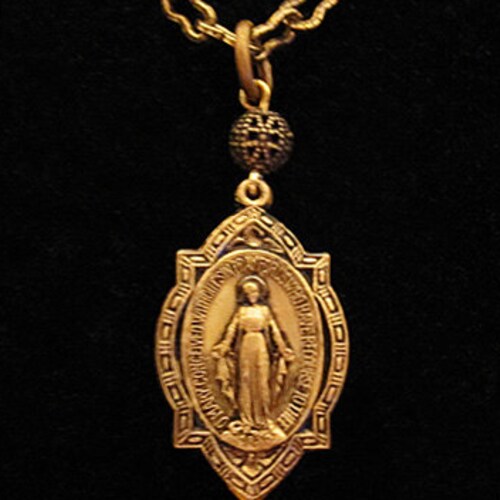 Virgin Mary Necklace Religious Necklace Catholic Necklace - Etsy