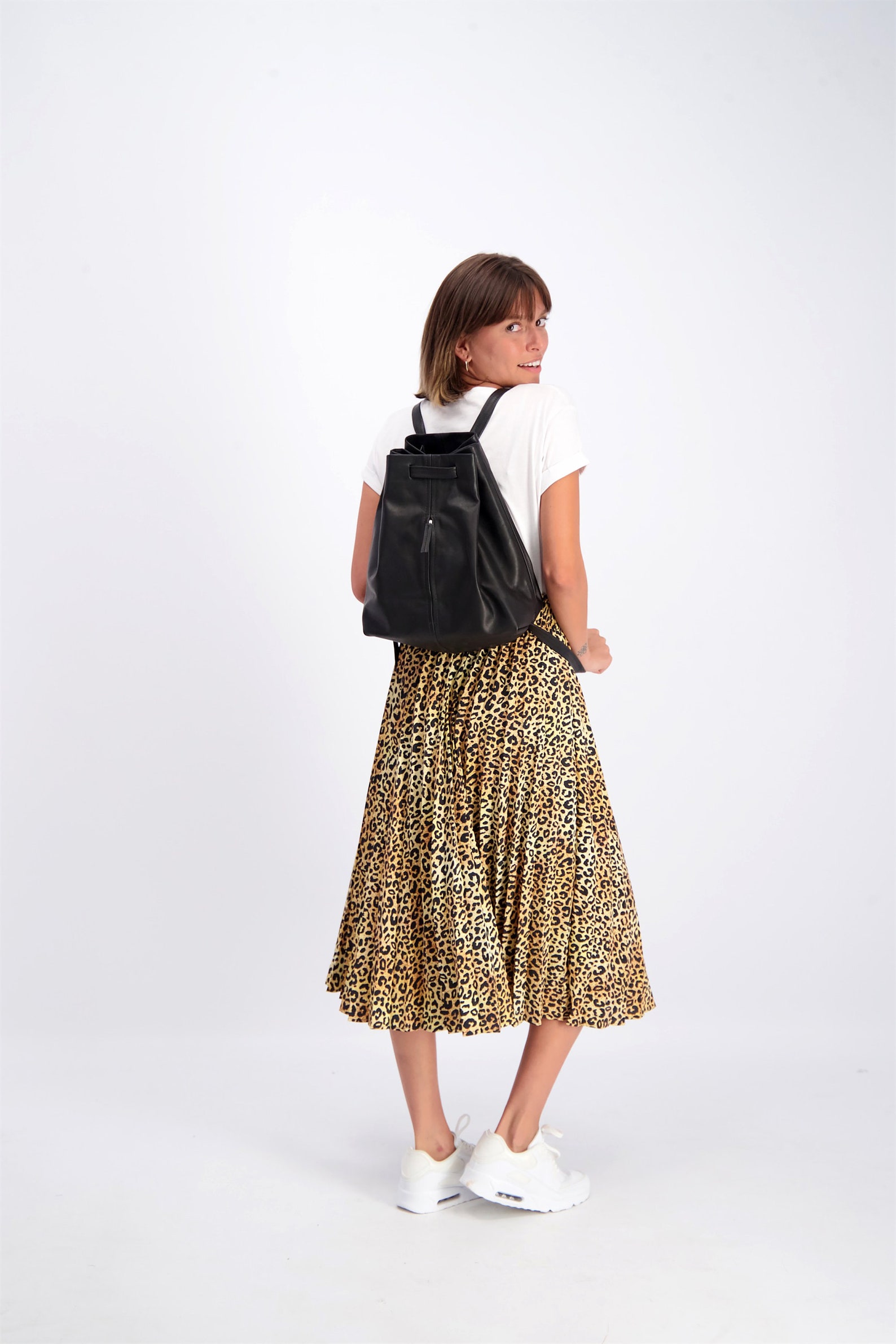 Brown Leather Backpack Backpack Purse Grunge Backpack | Etsy