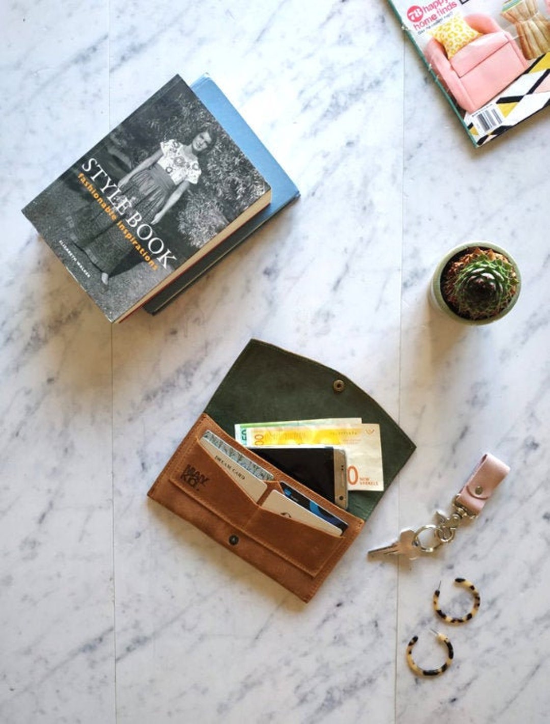 Womens Wallet, Anniversary Gifts, Small Leather Purse, Slim Wallet ...