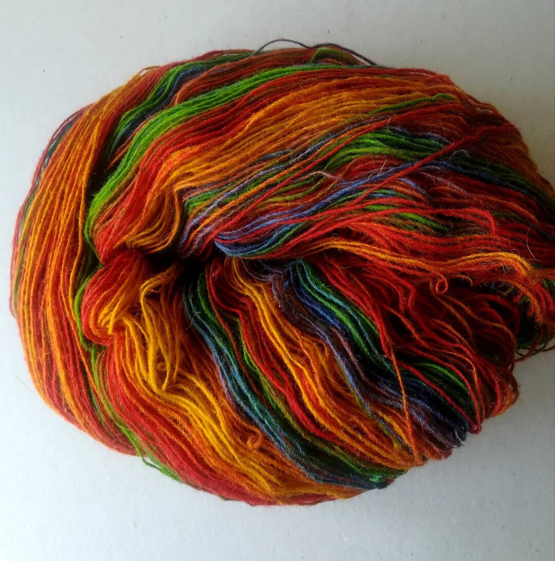 Wool Yarn Dundaga 100% Natural Sheep Wool Natural Rustic Wool Yarn ...