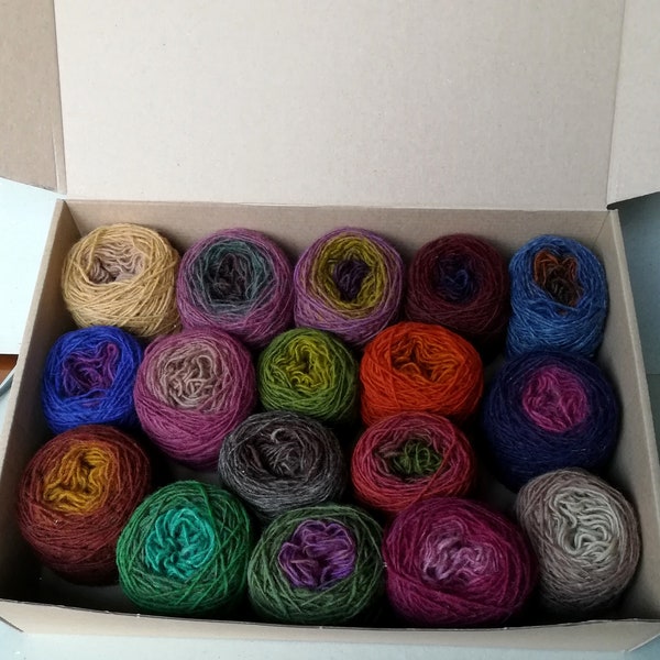 Multicolor Wool Yarn - Etsy