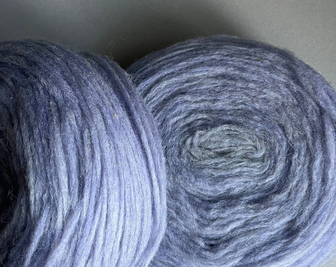 Dundaga Unspun Wool Pre Yarn Blue-lilac Pencil Rowing 2-ply Untwisted ...