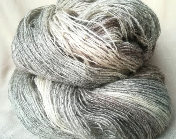 Undyed Pure ECO Dundaga Merino Wool Yarn Natural Brown Gray off White ...
