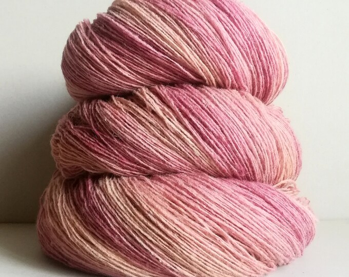 Wool Yarn Dundaga 100% Natural Sheep Wool Natural Rustic Pink Wool Yarn ...