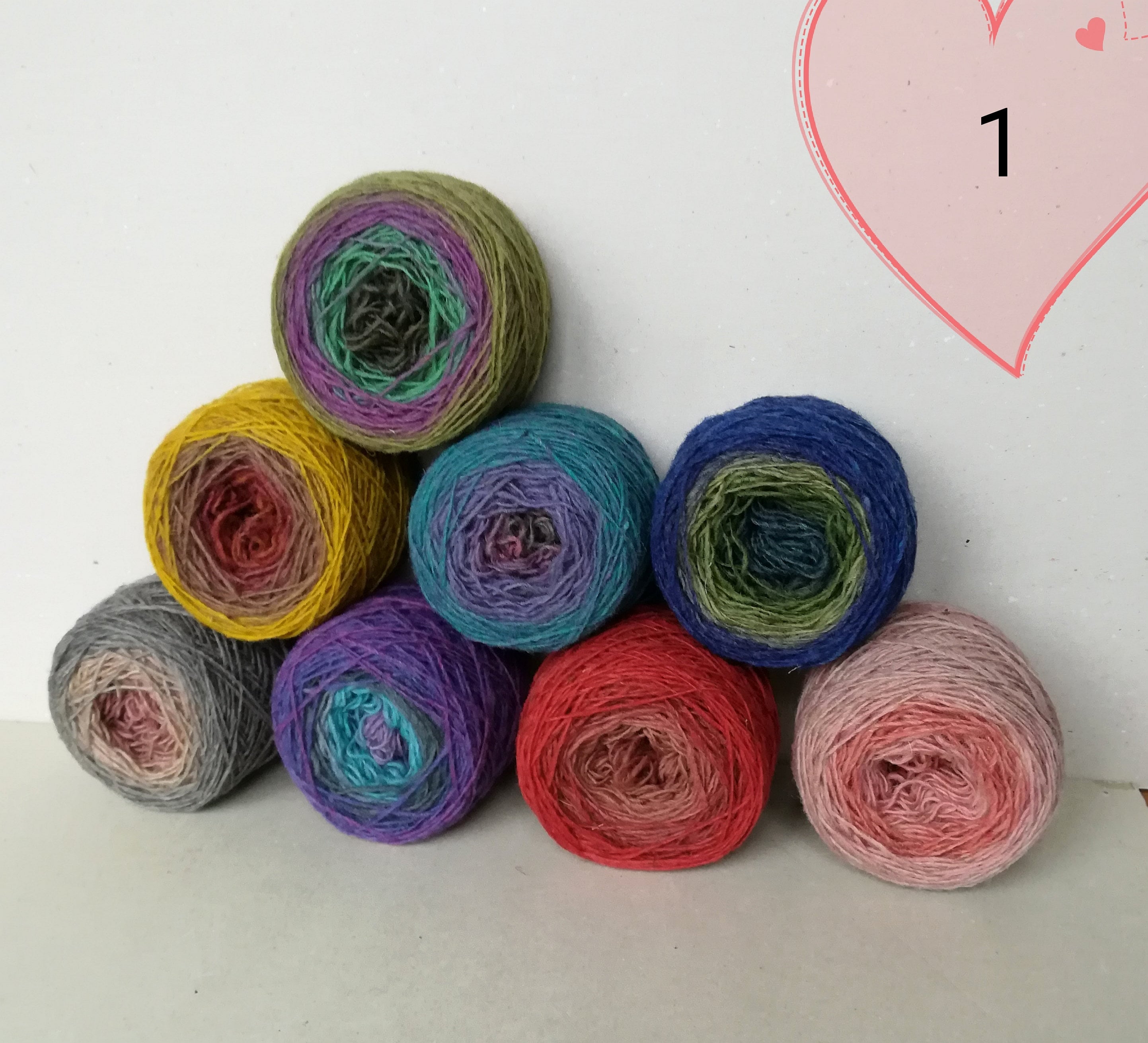 Mix Color 12.4oz 350g Pure Sheep Wool Yarn Dundaga Craft Yarns Box ...