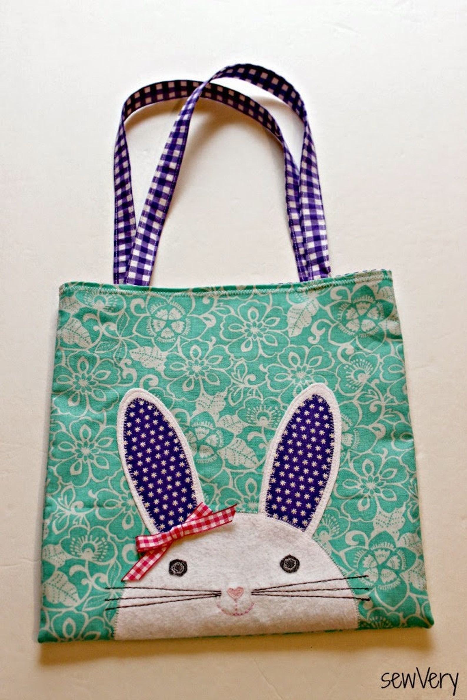 Sewvery Bunny Face Bag Template Pattern PDF - Etsy