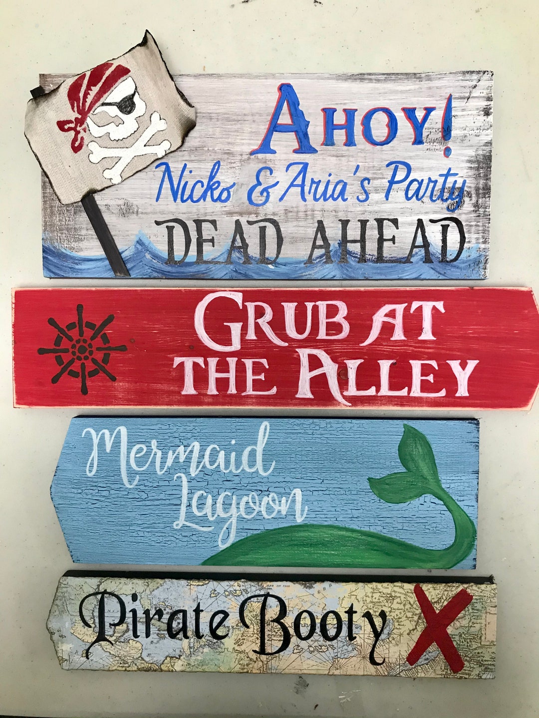 Custom Pirate Directional Sign. - Etsy