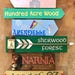 Fantasy Fictional Fairytale Literary Destinations Directional Sign ...