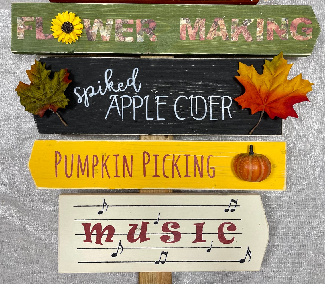 Fall Festival Directional Sign - Etsy