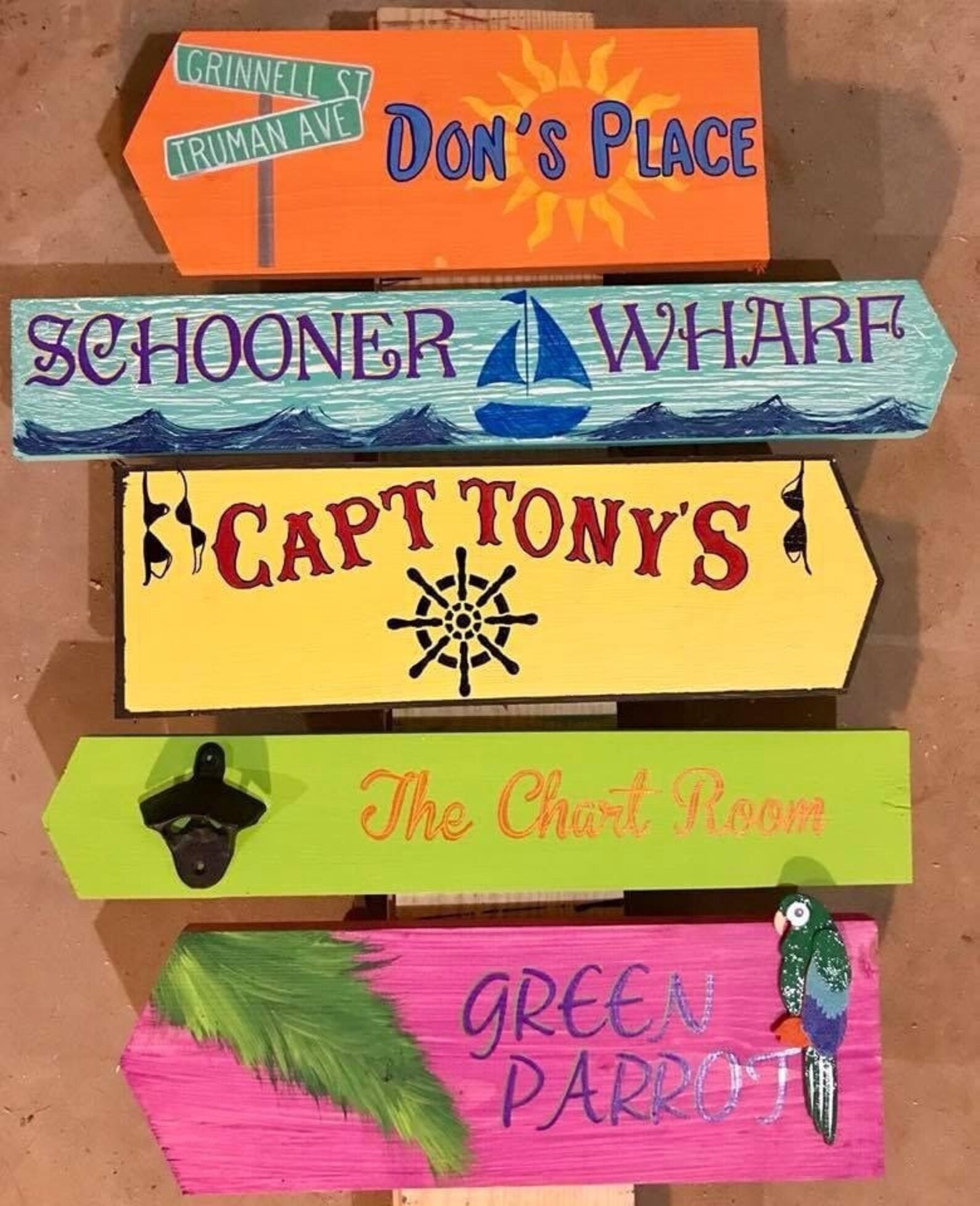 Key West Bars Directional Signs - Etsy