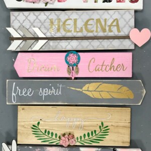 Custom Bohemian Hippie Directional Signpost Signs Boho - Etsy