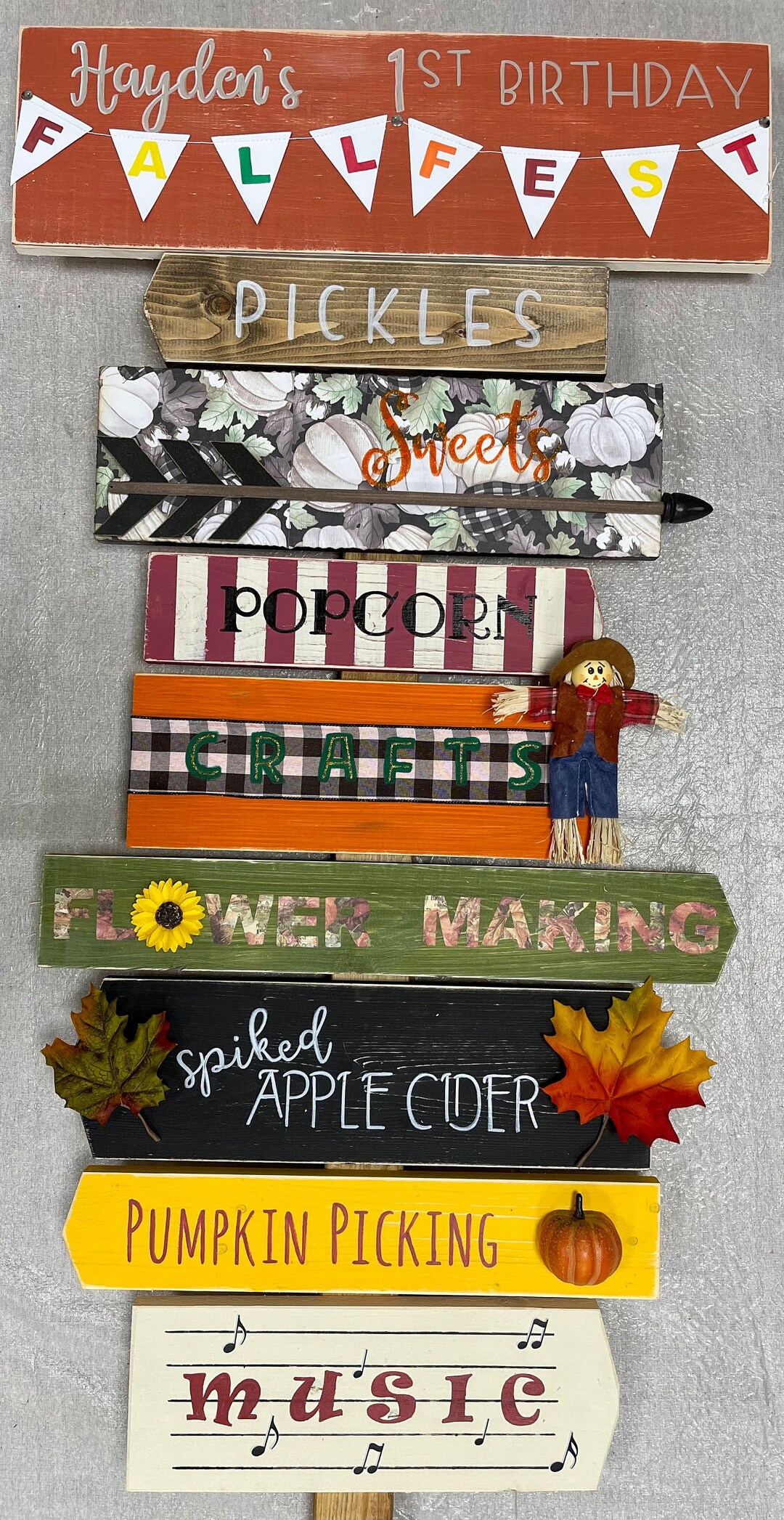 Fall Festival Directional Sign - Etsy