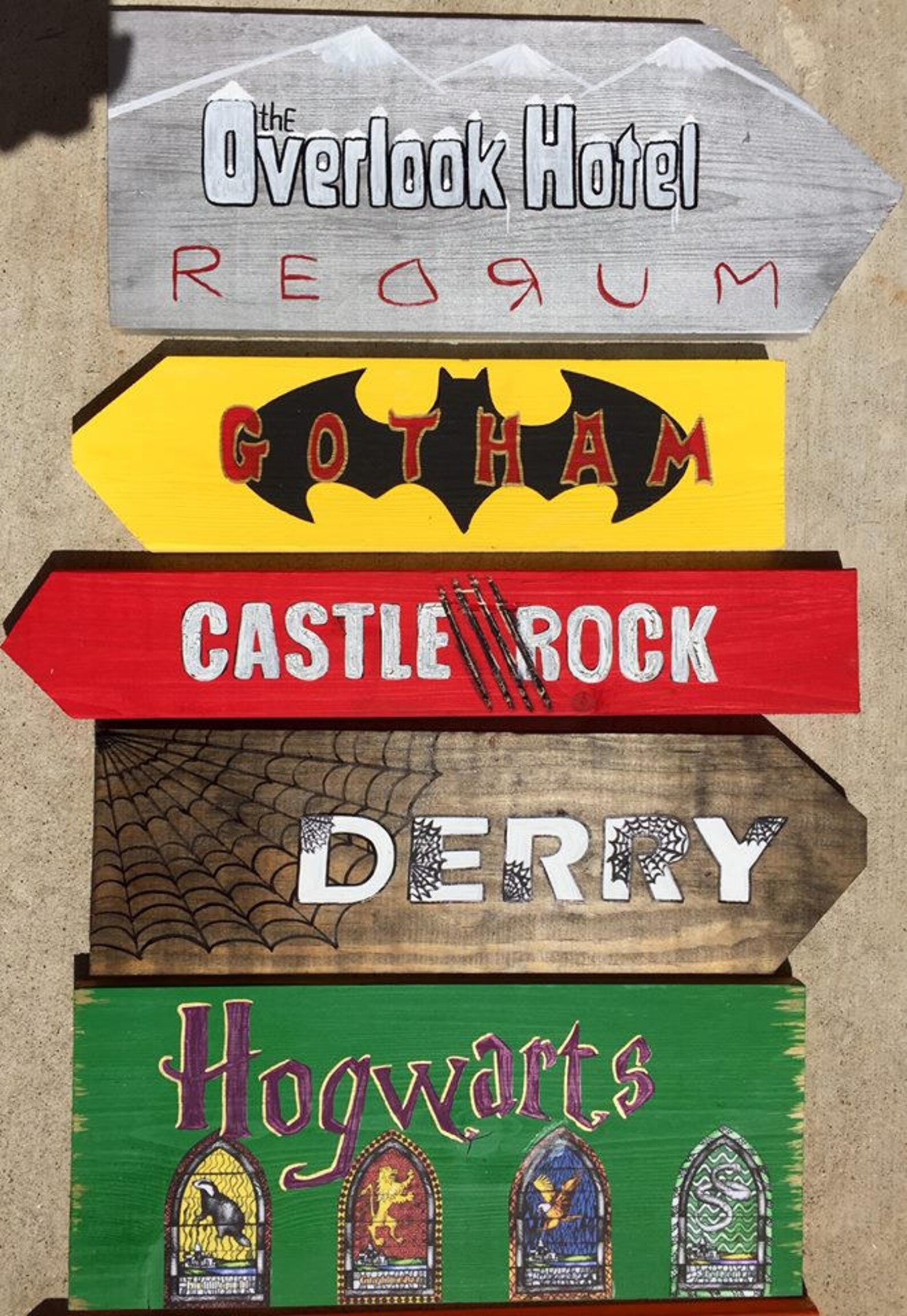 Fantasy Fictional Fairytale Literary Destinations Directional - Etsy