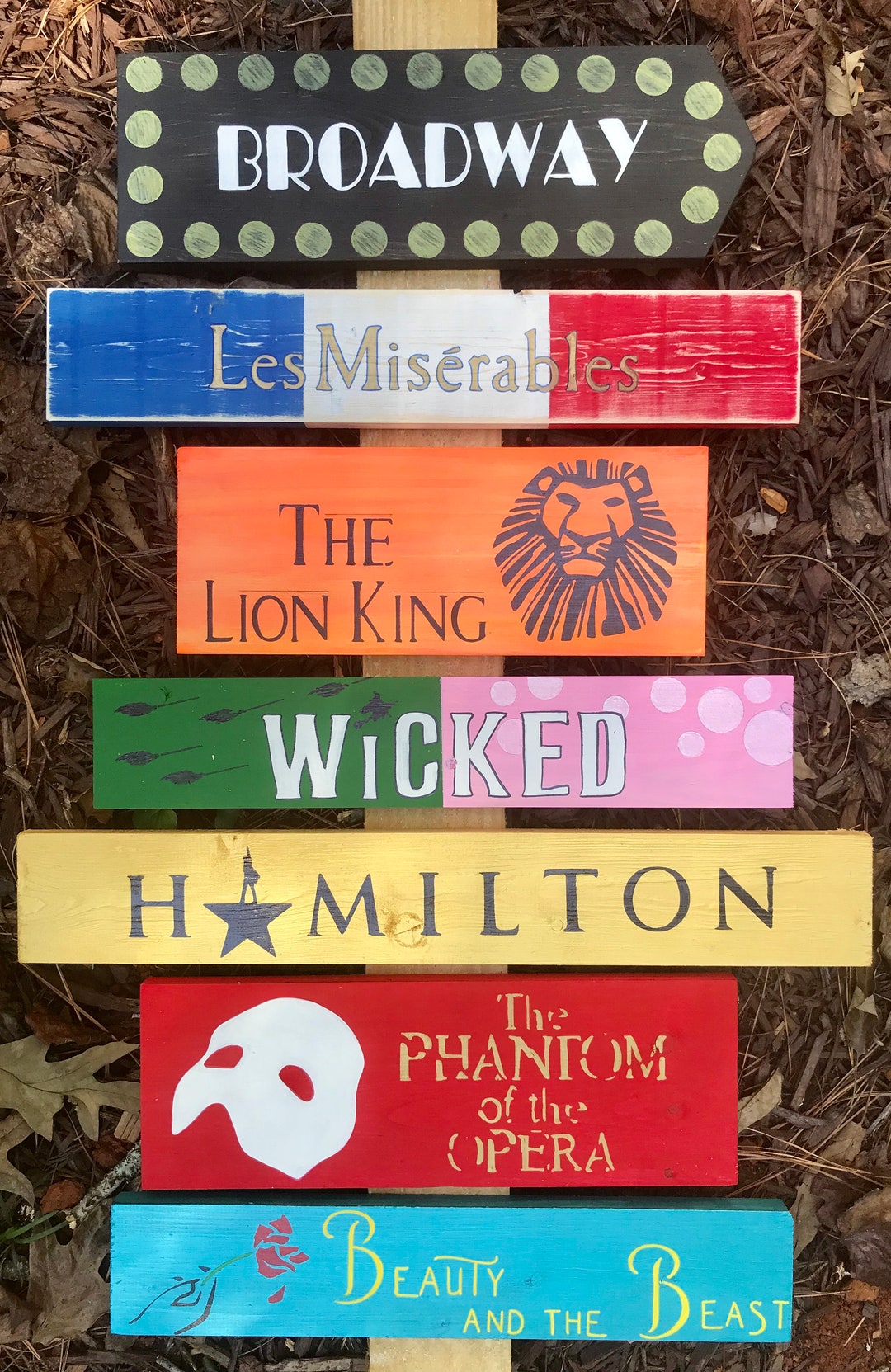 Broadway Musicals Directional Signpost Signs - Etsy