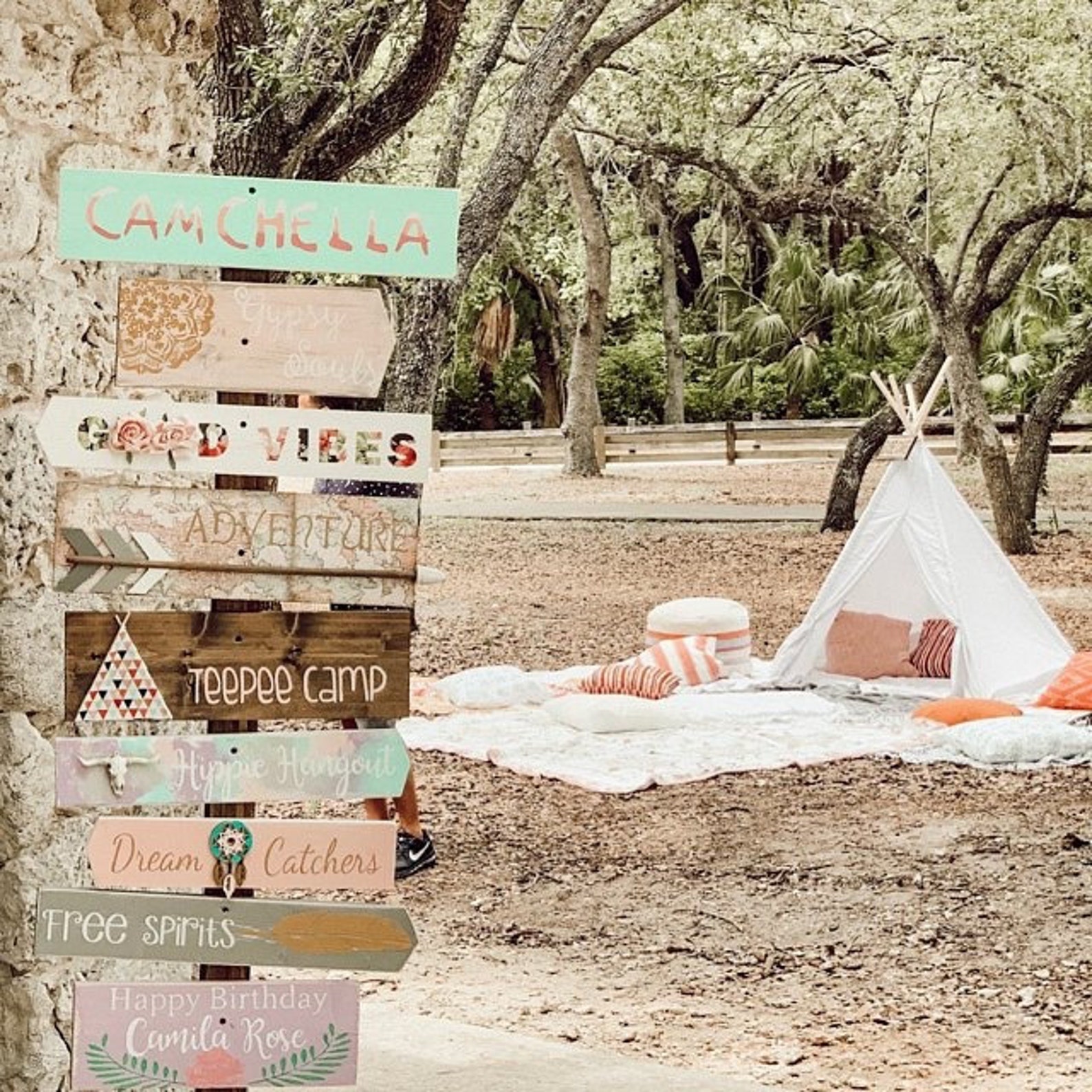 Custom Bohemian Hippie Directional Signpost Signs Boho | Etsy